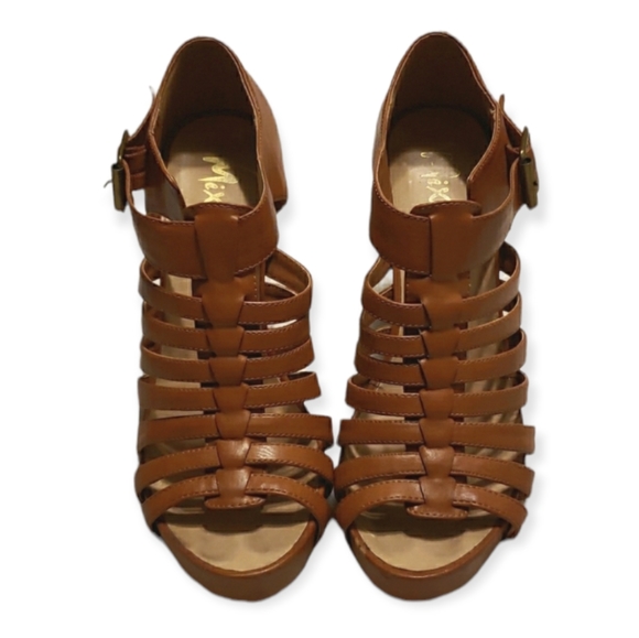 Mixx Shuz | Shoes | Mixx Shuz Caged Heels | Poshmark
